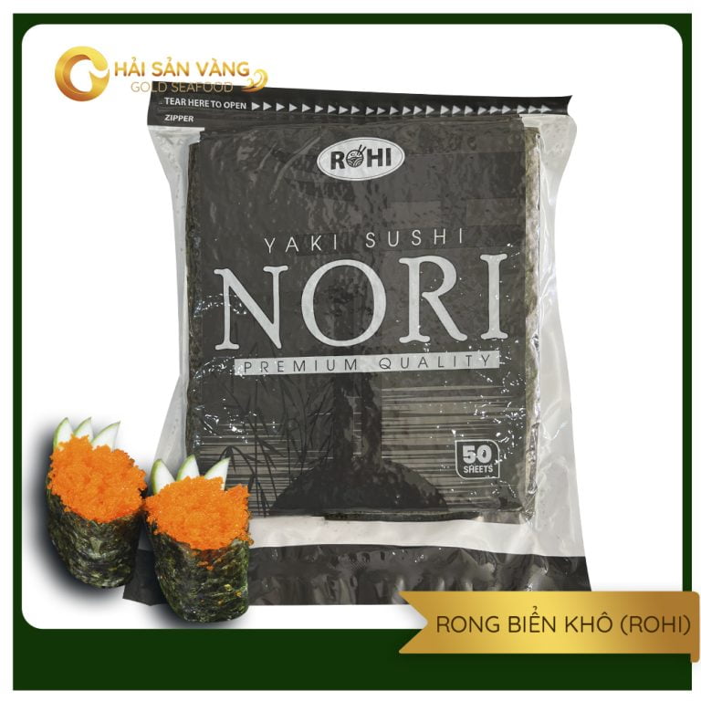 Rong Biển Khô Nori (Rohi) | Hải Sản Vàng - Gold Seafood